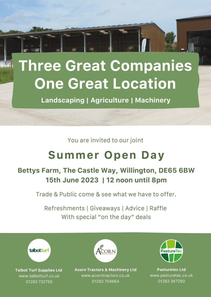 Summer Open Day 15 June 2023 – Talbot Turf